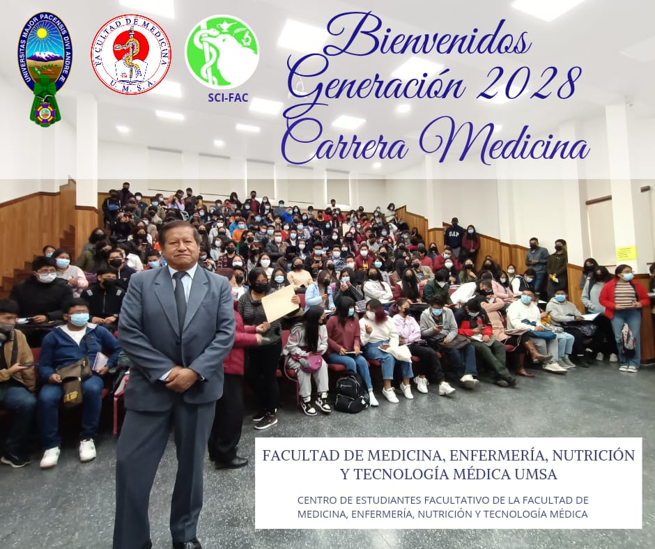 BIENVENIDA 1ER AÑO – CARRERA DE MEDICINA -UMSA. - FMENT-UMSA ...